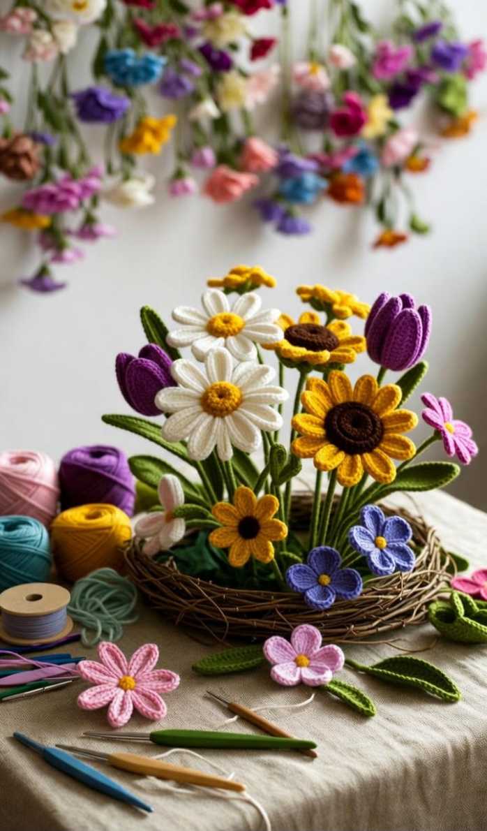 Fiori all'uncinetto bellissimi: schemi facili spiegati bene